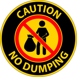 Caution no waste symbol sign isolate on white Vector Image