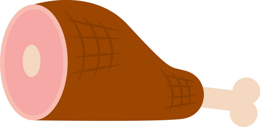 Isolated turkey leg icon Royalty Free Vector Image