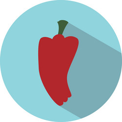 Pepper vegetable icon Royalty Free Vector Image
