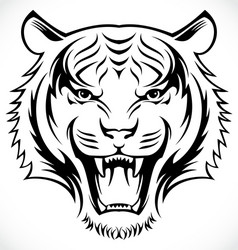Tribal Tiger Head Royalty Free Vector Image - VectorStock