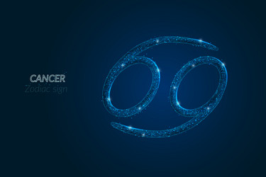 Abstract futuristic image of aquarius zodiac sign Vector Image