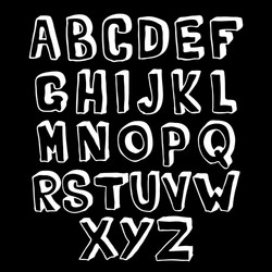 Alphabet Black and White Vector Images (over 970,000)