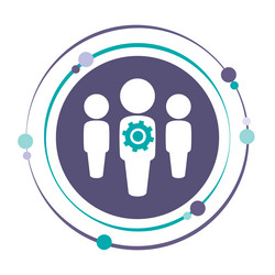 Intermediary graphic icon Royalty Free Vector Image