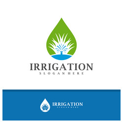 Irrigation logo design creative irrigation logo Vector Image