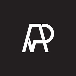 Letter ap purple circle logo Royalty Free Vector Image