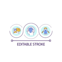 Information processing concept icon Royalty Free Vector