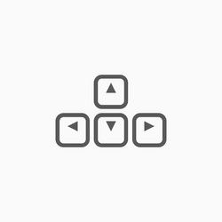 Arrow keyboard arrows direction Royalty Free Vector Image