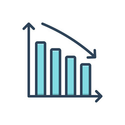 Descending Royalty Free Vector Image - VectorStock