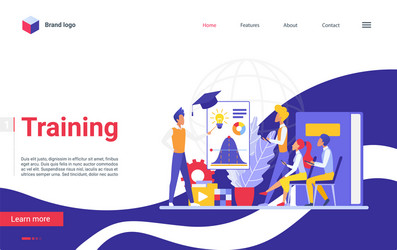 Business training workshop announcement poster Vector Image