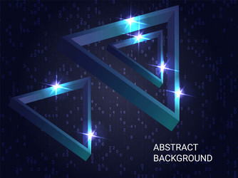 Triangle volume sparkle on background Royalty Free Vector