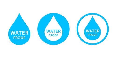 Waterproof sun protect and frost icon Royalty Free Vector