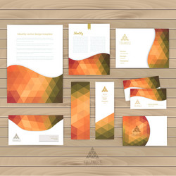 Corporate identity wave pattern abstract Vector Image