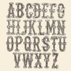 Splitted Font Vector Images (over 3,600)