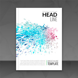 Business report design background with colorful Vector Image