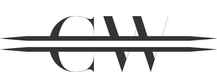 Creative abstract letter cw logo design Royalty Free Vector