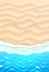 Sand summer beach seamless background Royalty Free Vector