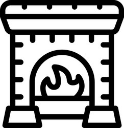 Fireplace Royalty Free Vector Image - VectorStock