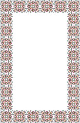 Islamic rectangle frame geometric pattern Vector Image