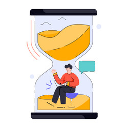 Talking time Royalty Free Vector Image - VectorStock