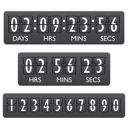 Countdown timer Royalty Free Vector Image - VectorStock