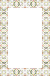 Islamic rectangle frame geometric pattern Vector Image