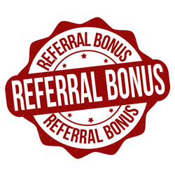 Referral program grunge rubber stamp Royalty Free Vector