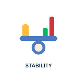 Stability icon simple element from productivity Vector Image