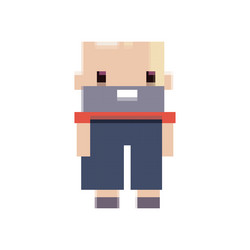 Flat 8-bit person Royalty Free Vector Image - VectorStock