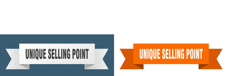 Unique selling point sticker unique selling point Vector Image