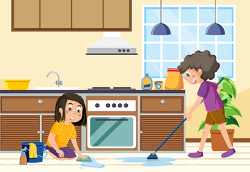 Kids Kitchen Clipart Vector Images (over 490)