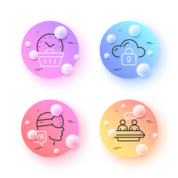 Augmented reality cloud computing and savings Vector Image