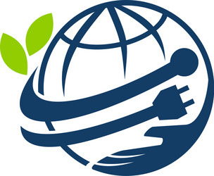 Global link globe world line logo concept design Vector Image