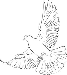 Hands released white dove into sky tattoo Vector Image