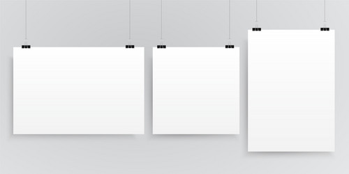 Square and rectangle format paper sheet Royalty Free Vector