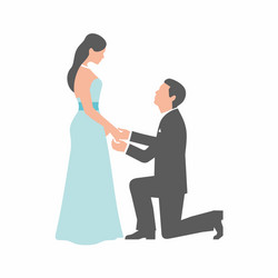 Elegant wedding couple Royalty Free Vector Image