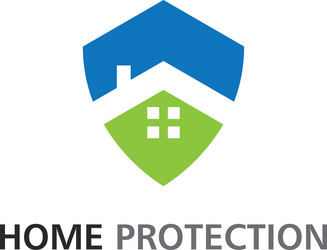 Home protection logo Royalty Free Vector Image