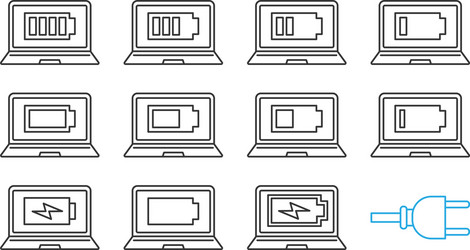 Laptop Charging Vector Images (over 3,400)