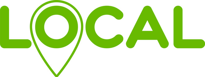 Local template sign Royalty Free Vector Image - VectorStock