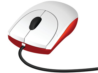 Cartoon computer mouse Royalty Free Vector Image