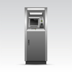 Atm cash machine Royalty Free Vector Image - VectorStock