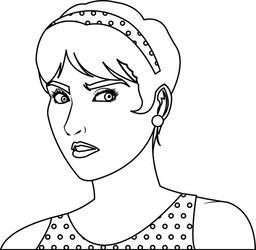 Beautiful woman in the comics style Royalty Free Vector