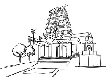 Hindu Temple Coloring Pages