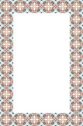 Islamic rectangle frame geometric pattern Vector Image