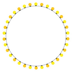 Circle Border Christmas Lights Vector Images (over 3,100)