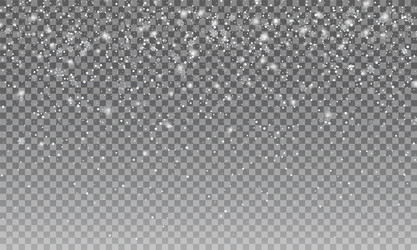 Snow transparent realistic background Royalty Free Vector