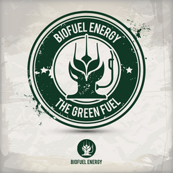 Biofuel canister with biodiesel from biomass corn Vector Image