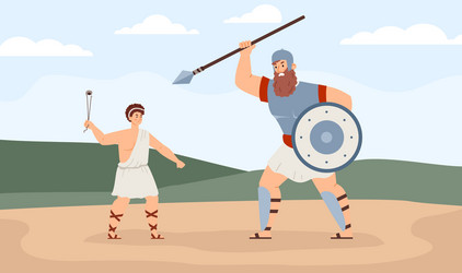 David And Goliath Clipart