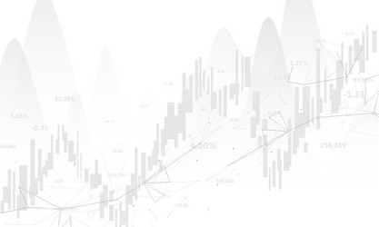Stock market economic graph with diagrams Vector Image