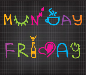 Monday Friday Chart Vector Images (96)