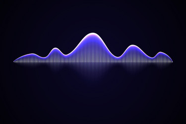 Abstract music sound wave Royalty Free Vector Image